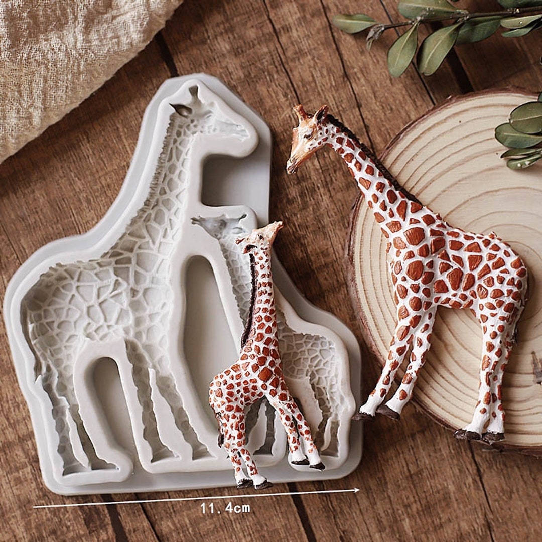 Animals, Elephant, Lion, Tiger, Giraffe Silicone Mold - Polymer Clay ...