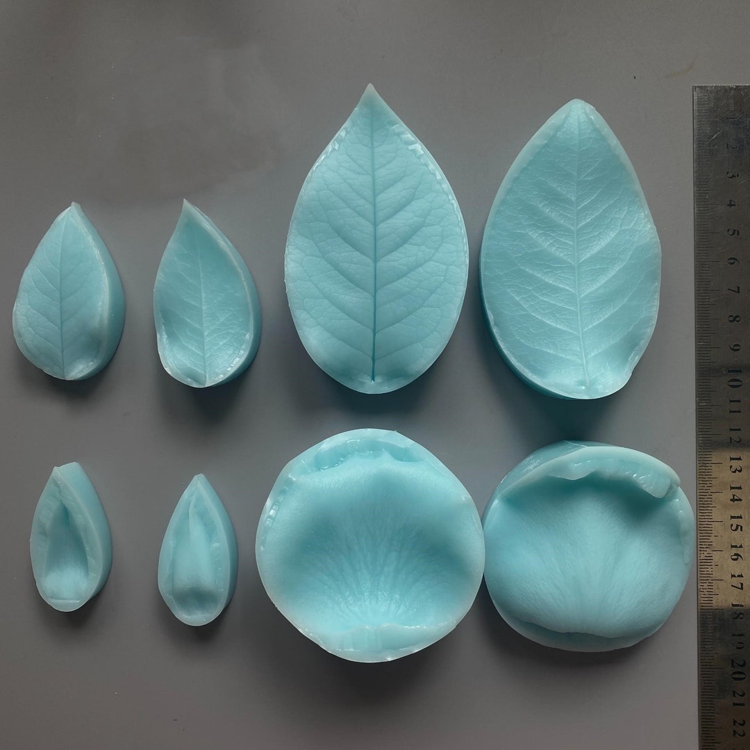 Rose Silicone Veiner, Flower Press, Petal Silicone Mold, Polymer Clay ...
