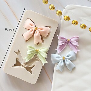 Mini Bow Silicone Mold - Polymer Clay Mold, Fondant Mold, Sweet Mold ...