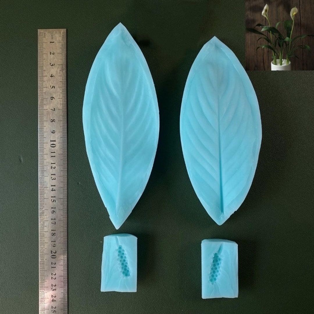 Spathiphyllum Silicone Veiner, Flower Press, Petal Silicone Mold ...