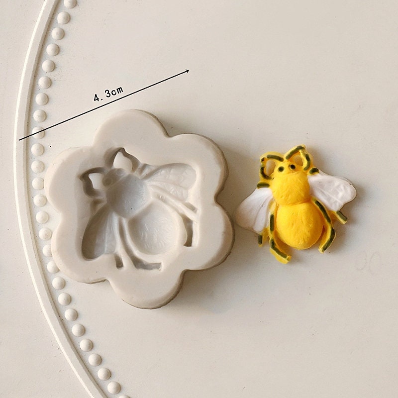 Bees, Honeycomb Silicone Mold, Polymer Clay Mold, Candle Mold, Home ...