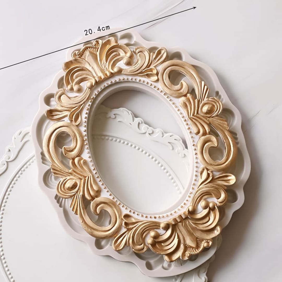 Picture Frame, Doorframe Silicone Mold - Polymer Clay Mold, Fondant ...