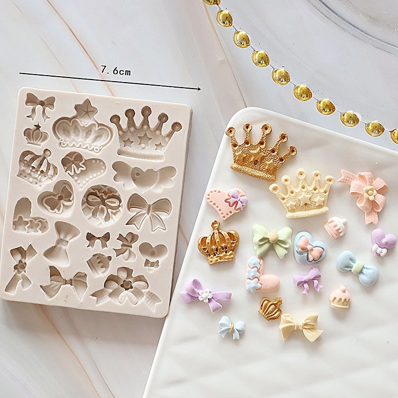 Silicone Bow and Crown Mold - Etsy