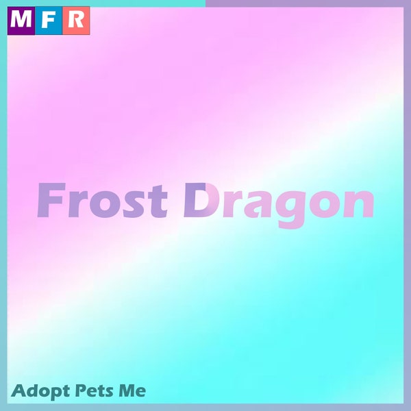 Neon Fly Ride Frost Dragon Adopt Me - Etsy