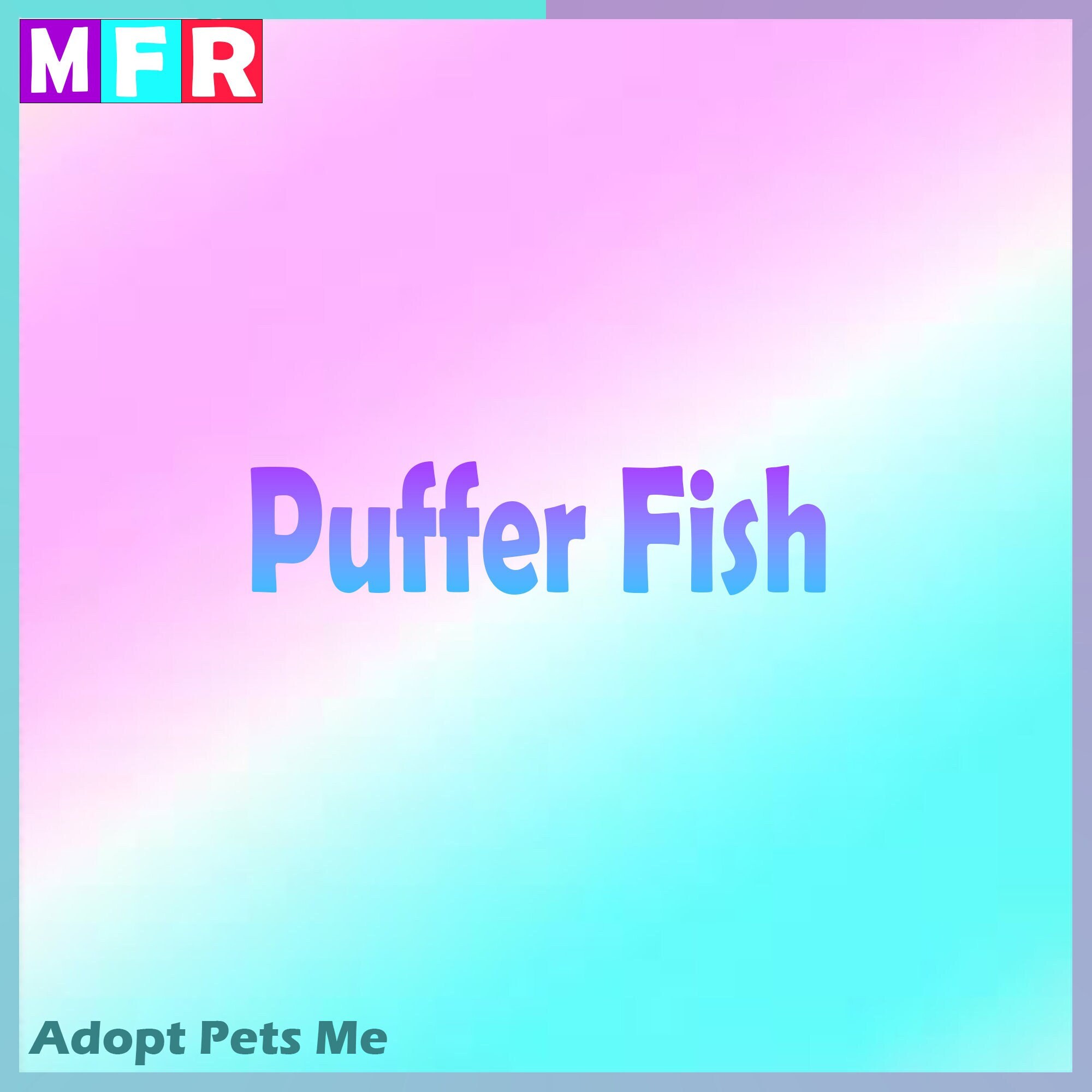 Adopt Me Puffer Fish MFR Mega Neon Fly Ride Virtual Pet - Etsy