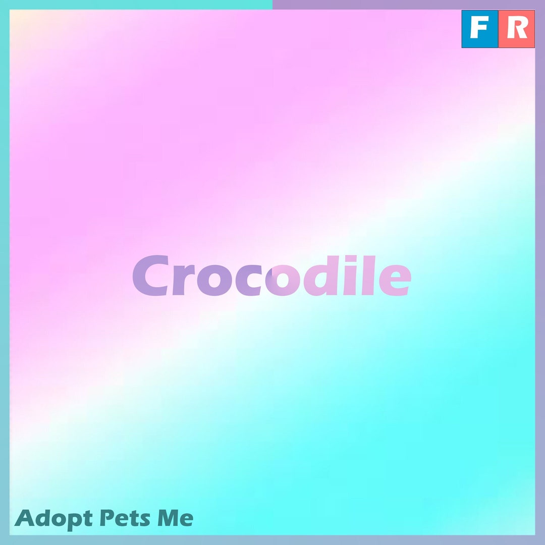 Adopt Me Crocodile FR Fly Ride Virtual Pet Animal Adopt Me - Etsy