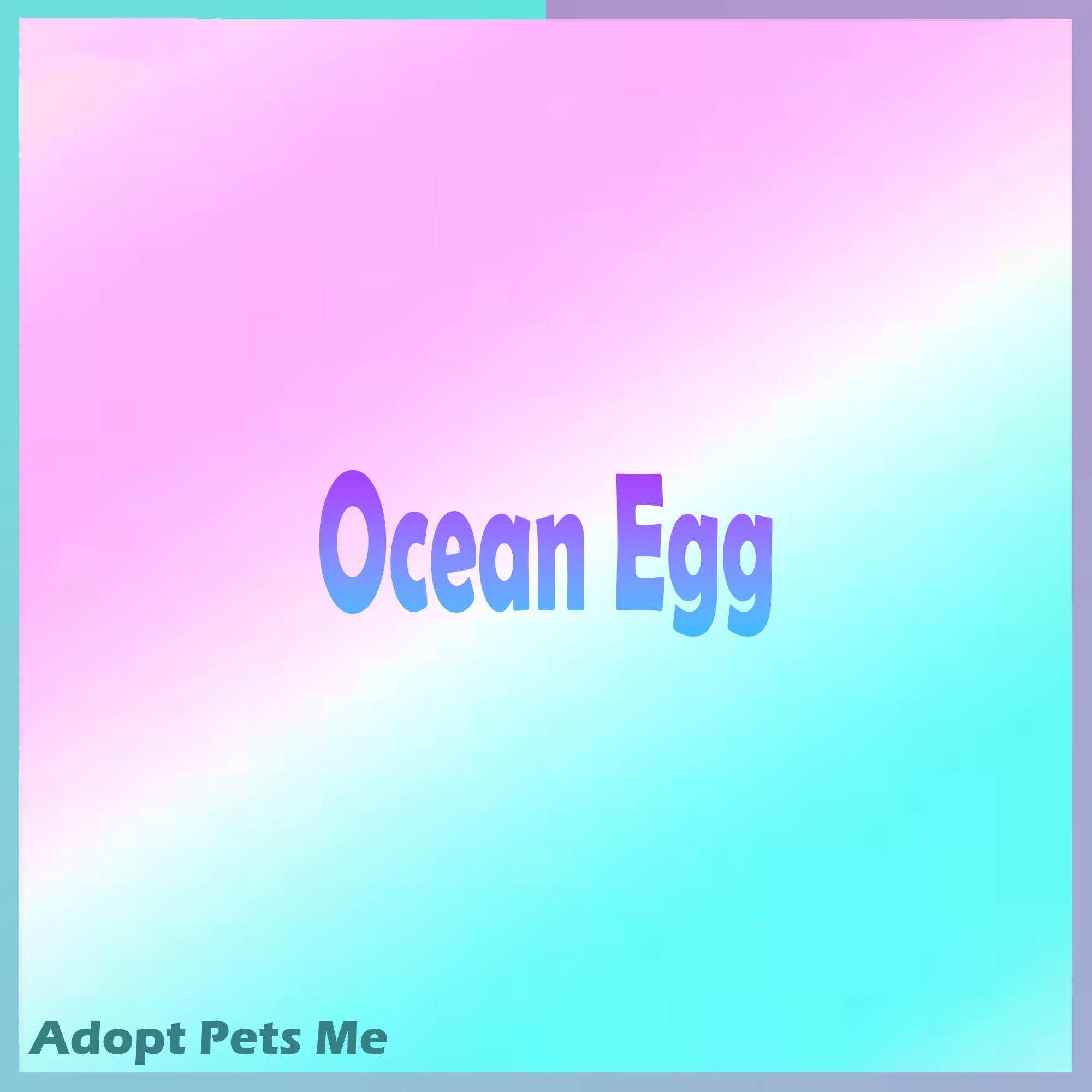Adopt Me Ocean Egg Virtual Pet Animal Adopt Me Pets Pets - Etsy