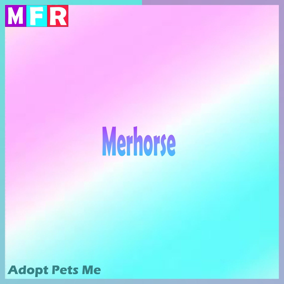 Merhorse MFR Mega Neon Fly Ride Virtual Pet Animal Adopt Me - Etsy