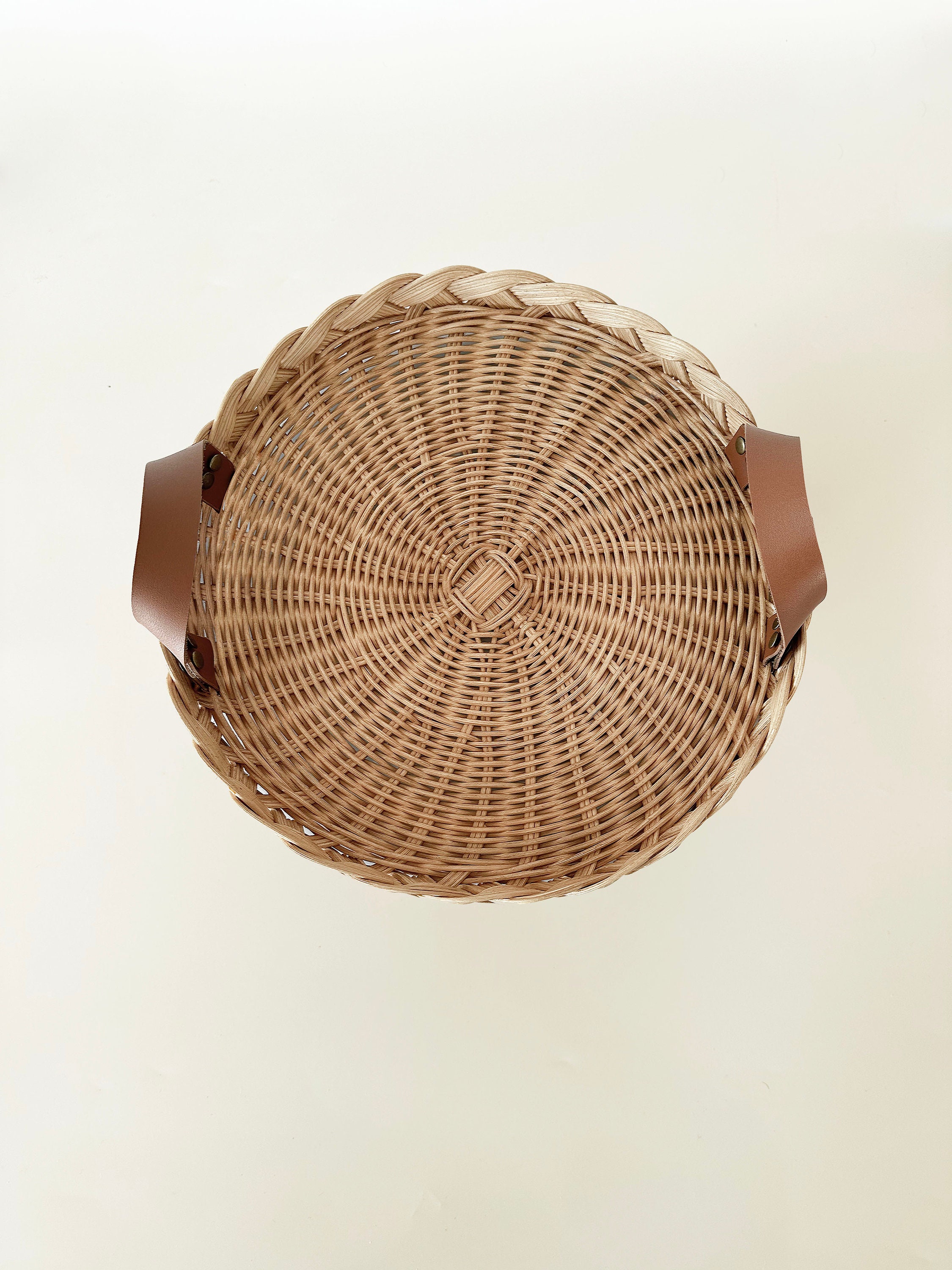 Cane Rattan Webbing Tray, Rattan Food Serving Tray With Handles, Wicker ...