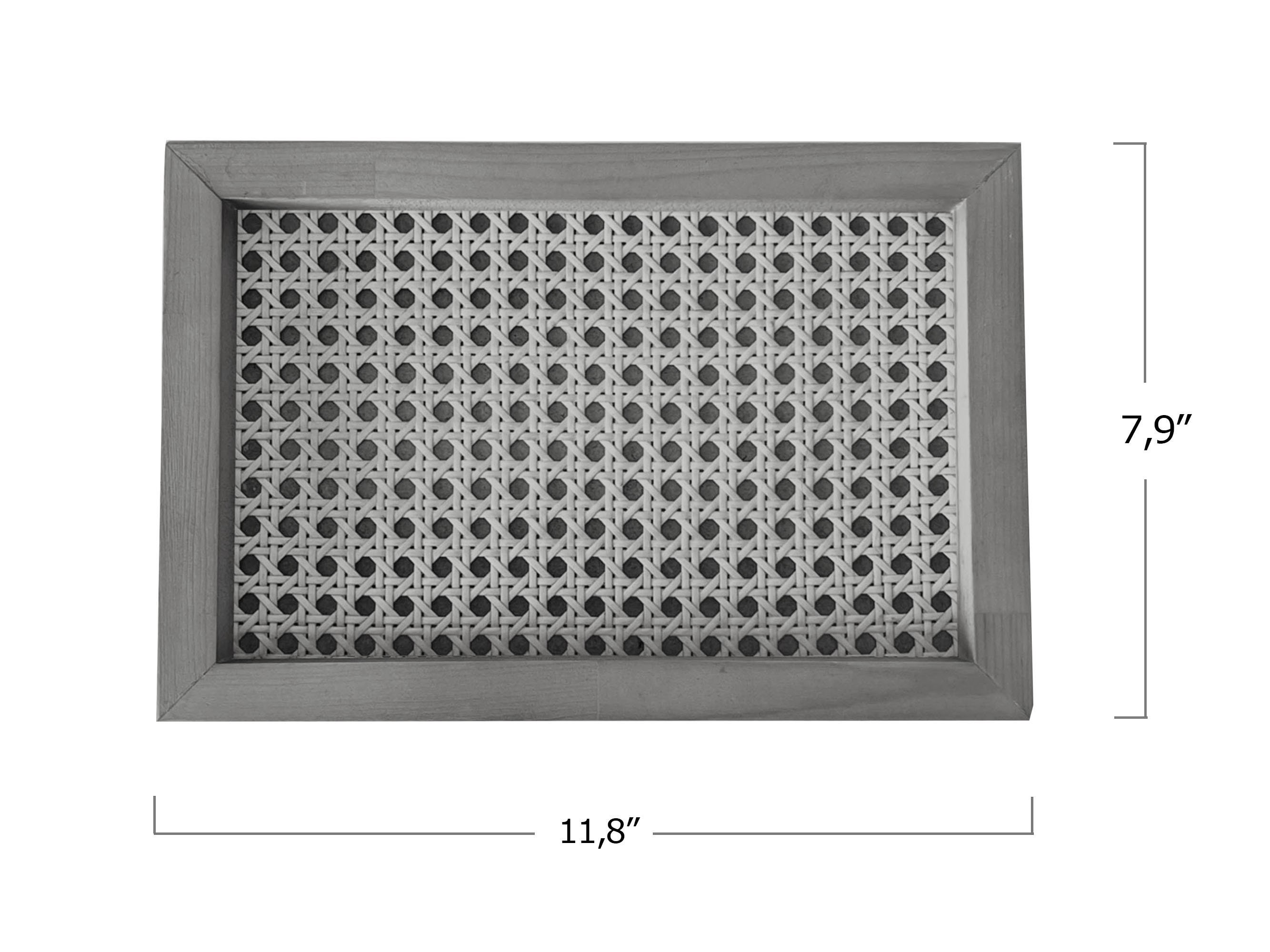 Cane Rattan Webbing Tray Rattan Food Serving Tray With - Etsy