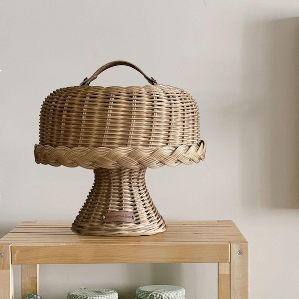 Wicker Cake Stand - Etsy
