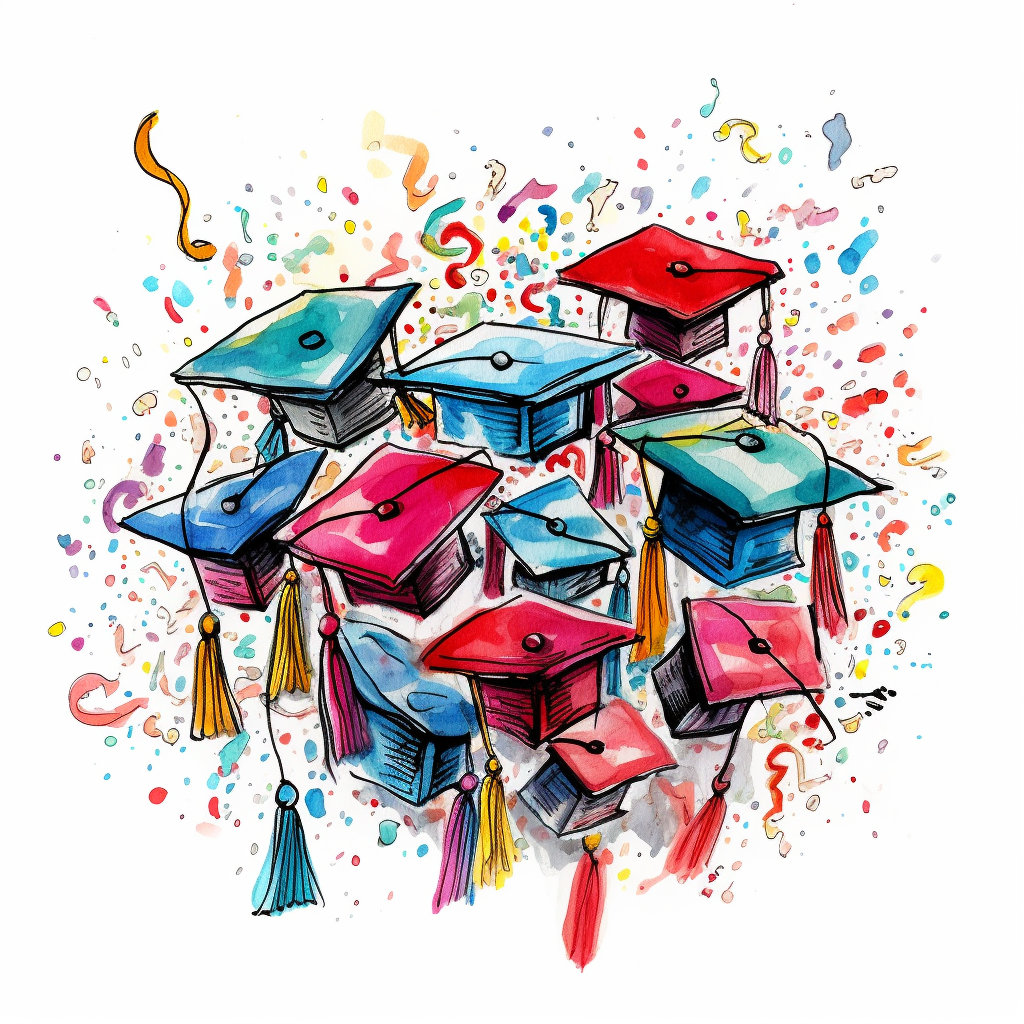 Graduation - Celebration - PNG - Clipart - Digital Product - Commercial ...