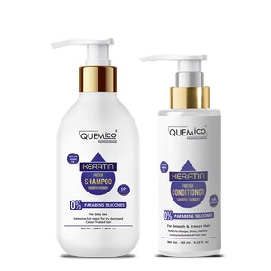 Keratin Protein Smooth Daily Shampoo and Conditioner Set From Quemico ...