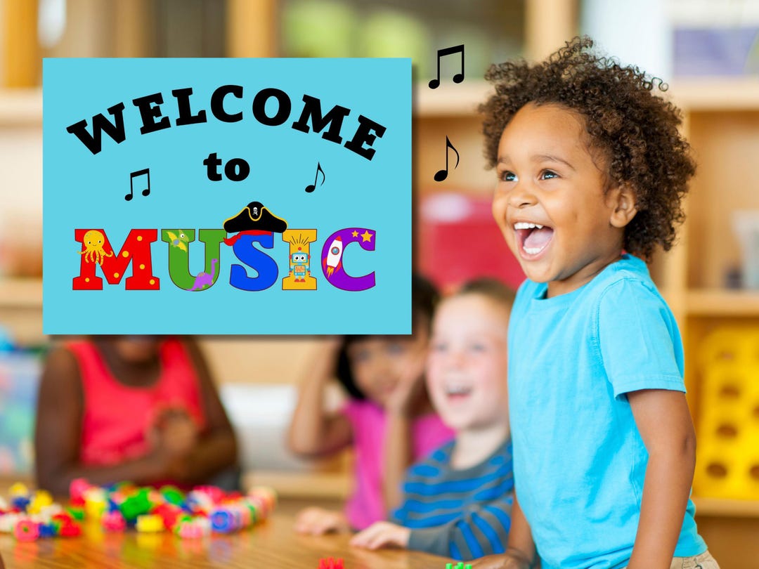 Preschool Music Teacher - Welcome to Music Poster - Classroom Wall Door ...
