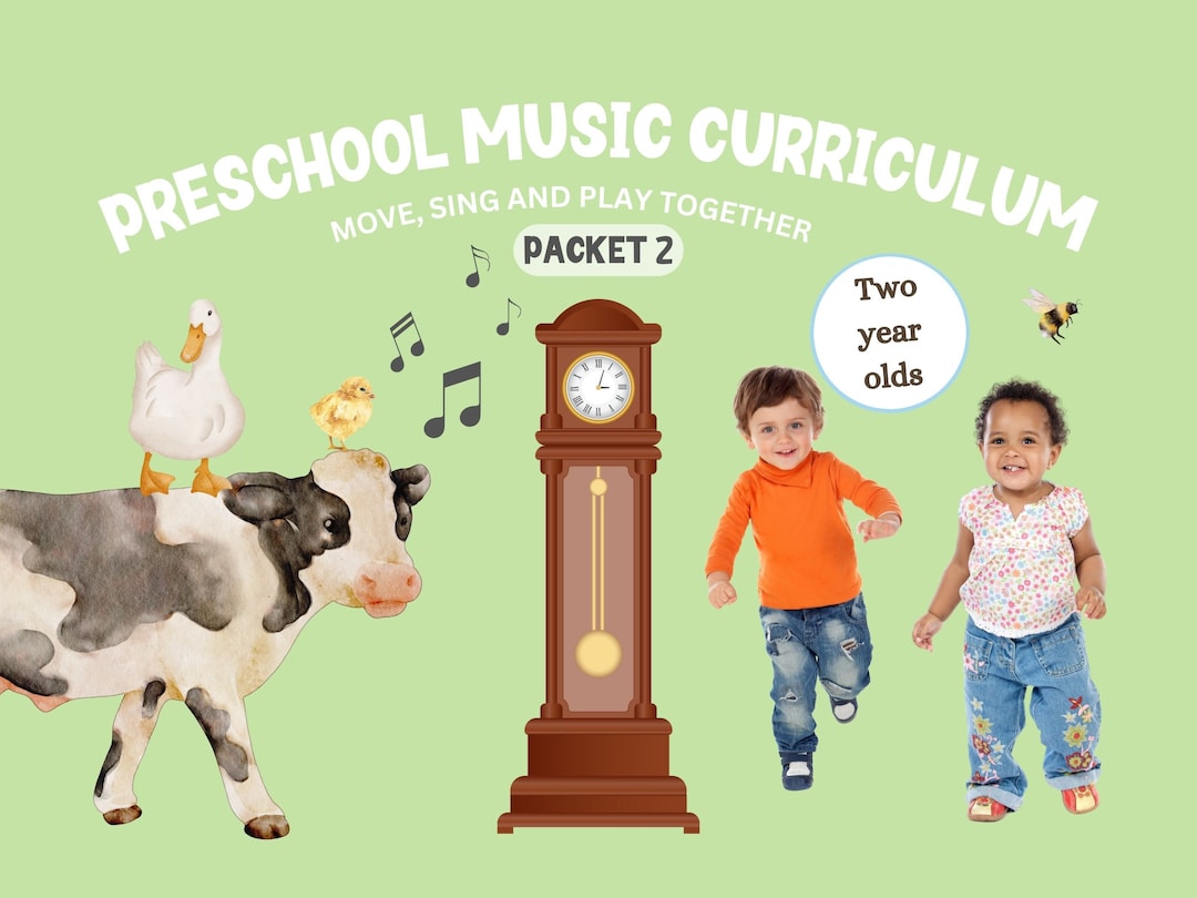 Packet 2: Two-year-olds. A Month of Preschool Music Lessons, Digital ...