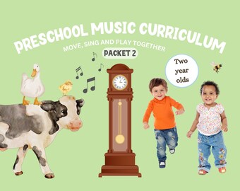 Preschool Music Curriculum Packet #1: Age 2, Four Music Lessons ...