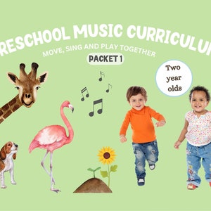 Preschool Music Curriculum Packet #1: Age 2, Four Music Lessons ...