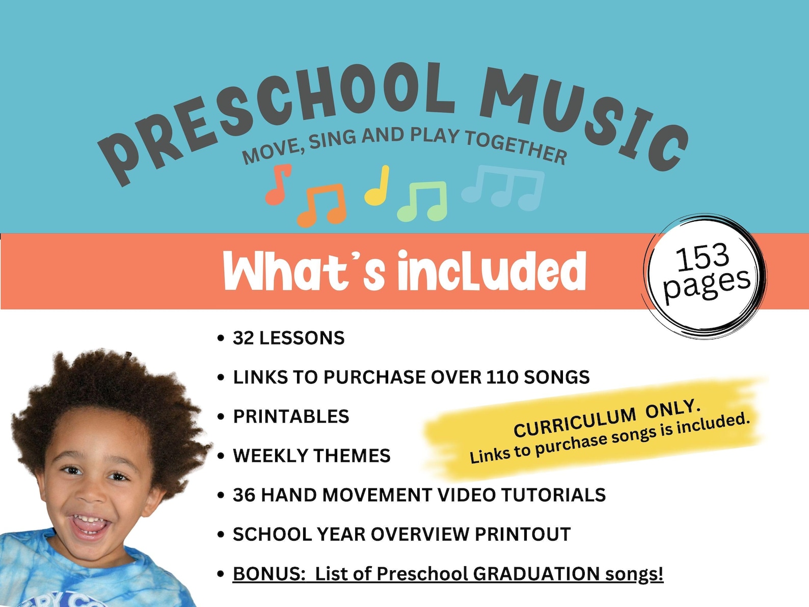 Preschool Music Curriculum Bundle: Age 4, Thirty-two Lessons (digital ...