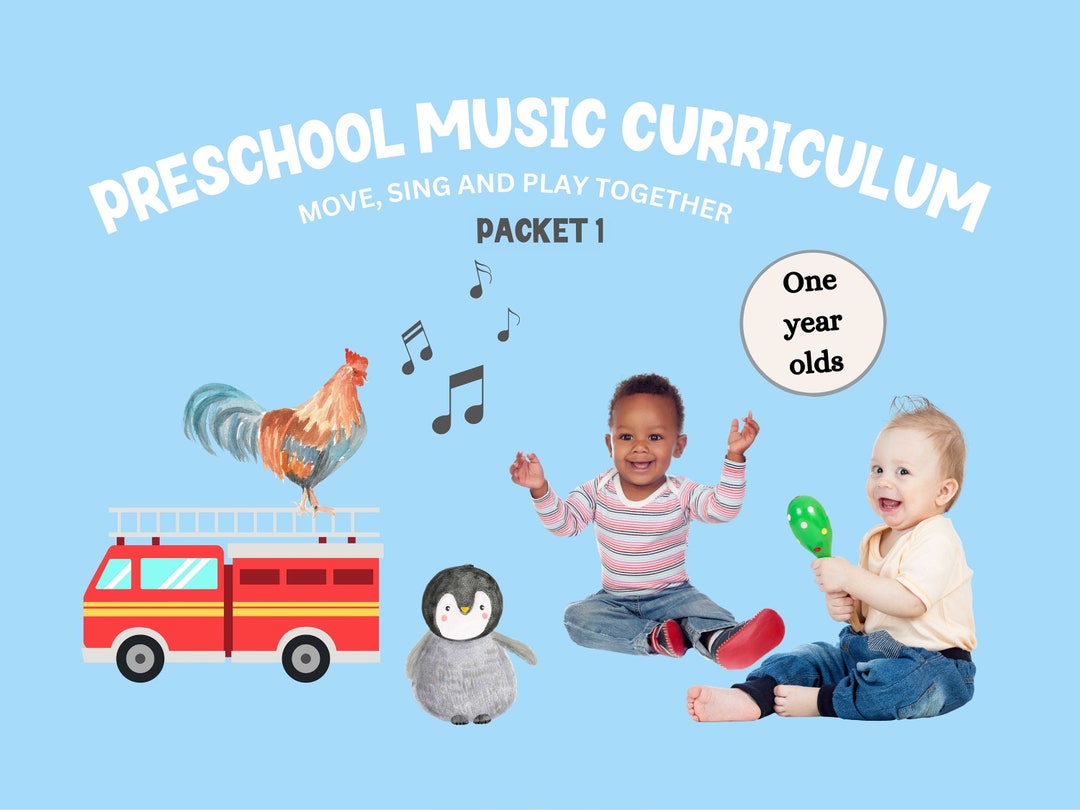 Preschool Music Curriculum Packet #1: Age 1, Four Music Lessons ...