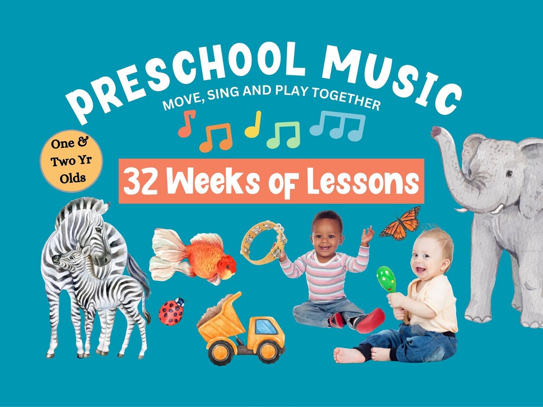 Preschool Music Curriculum Bundle: Ages 1 to 2, Thirty-two Lessons ...