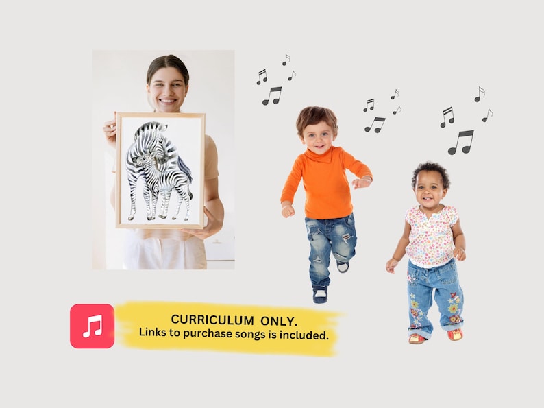Preschool Music Curriculum Bundle: Ages 1 to 2, Thirty-two Lessons ...