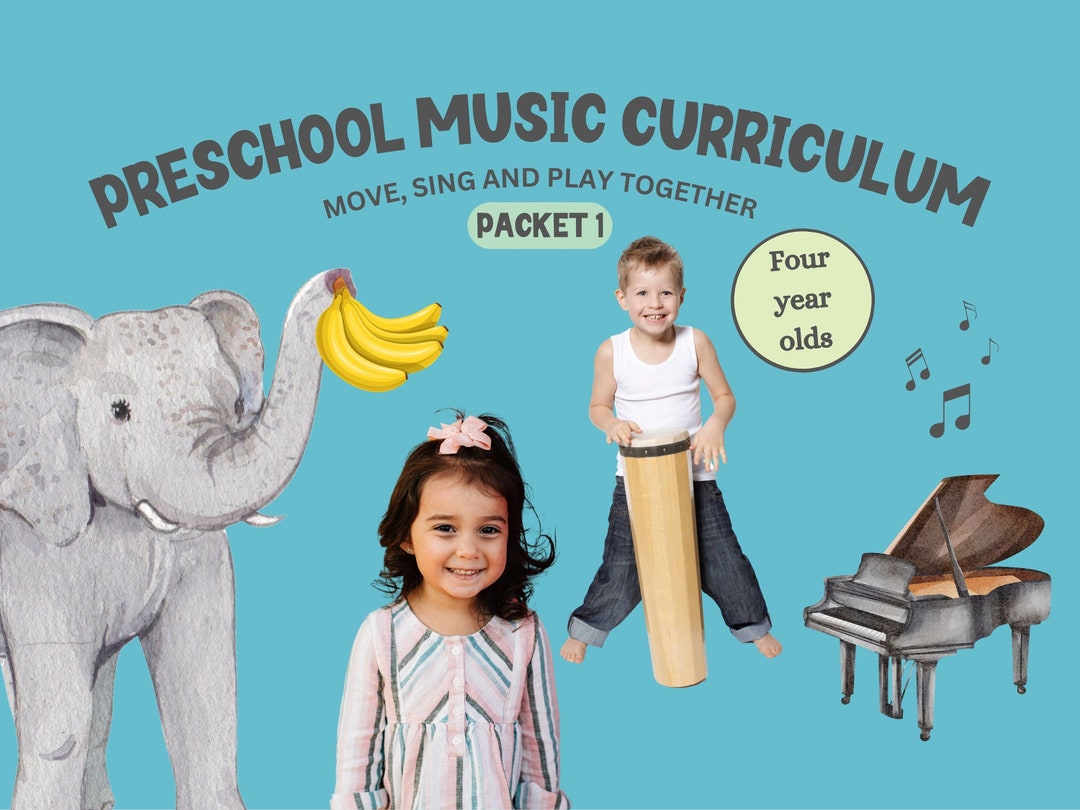 Preschool Music Curriculum Packet #1: Age 4, Four Music Lessons ...