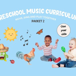 Packet 2: One-year-olds. A Month of Preschool Music Lessons, Digital ...