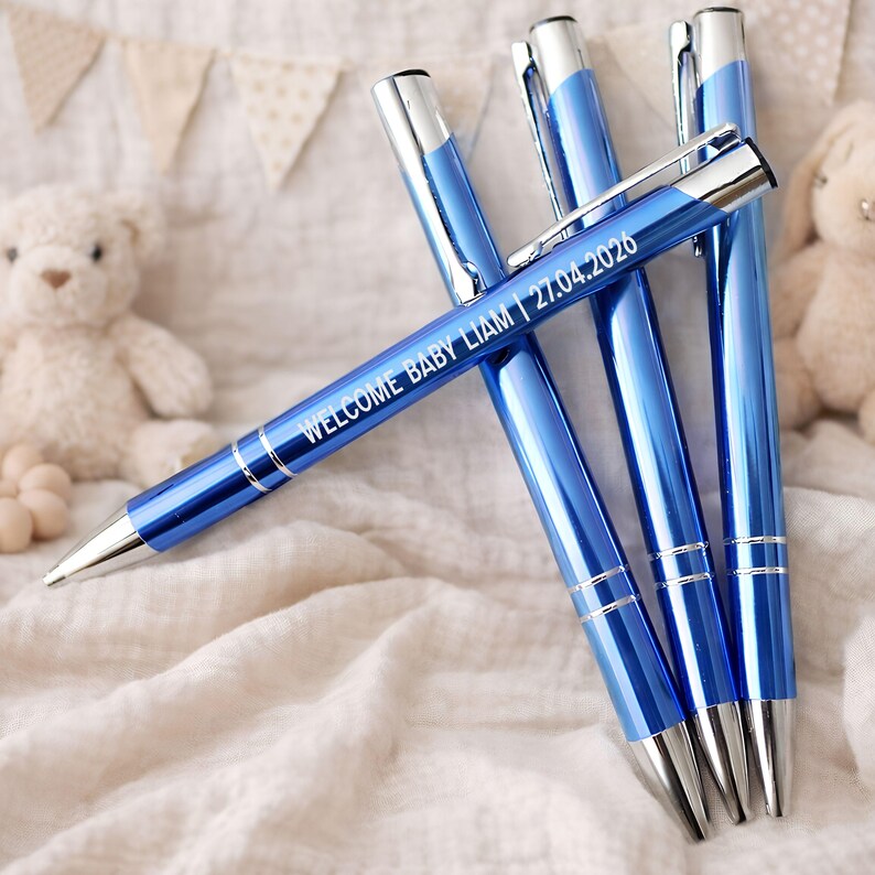 Personalized Baby Shower Favor Pens Pink, It’s a Girl Guest Gifts ...