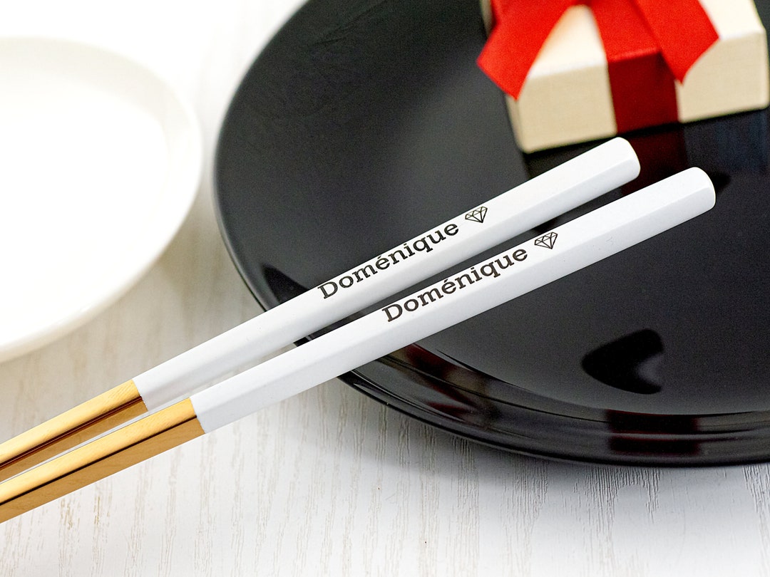 Engraved Chopsticks, Personalized Stainless Steel, Custom Name ...