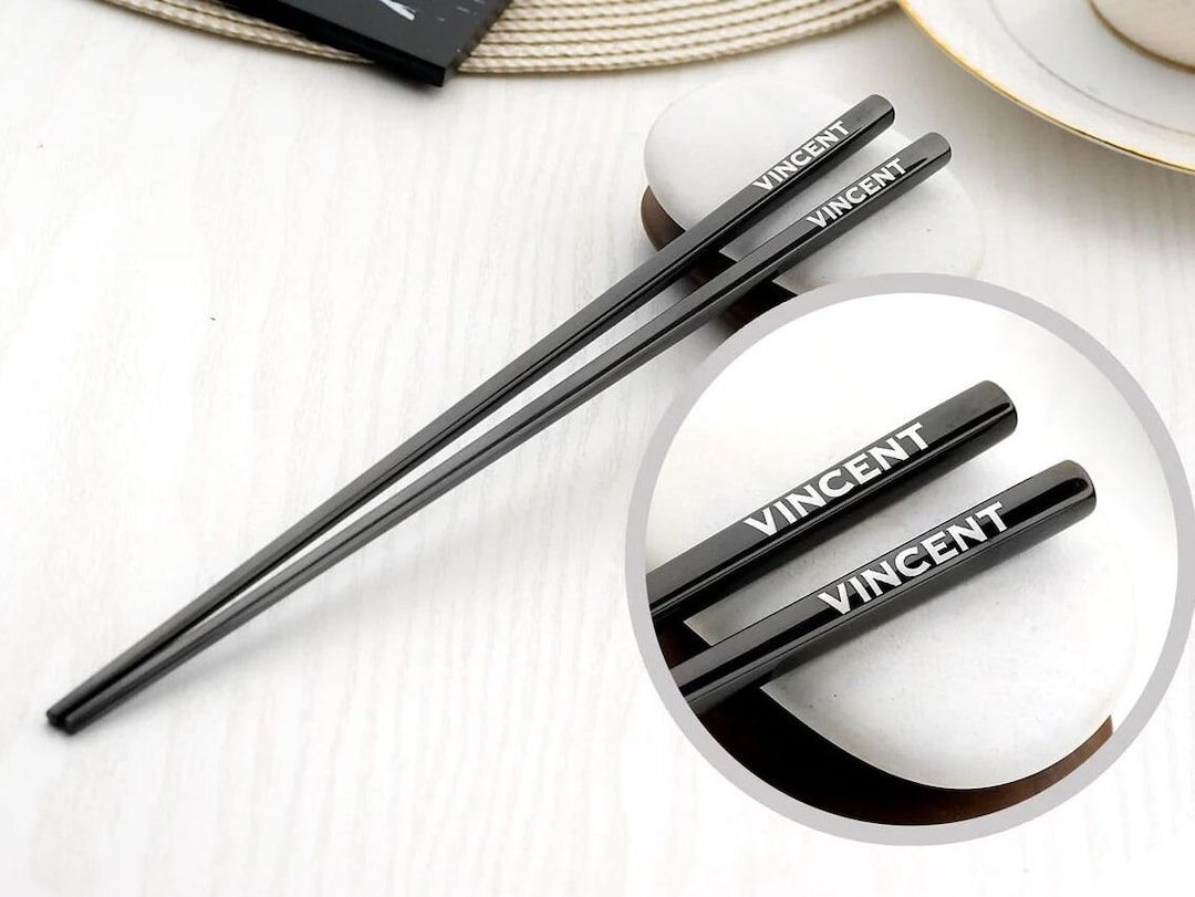 Personalized Chopsticks With Laser Engraving Your Message or Name ...