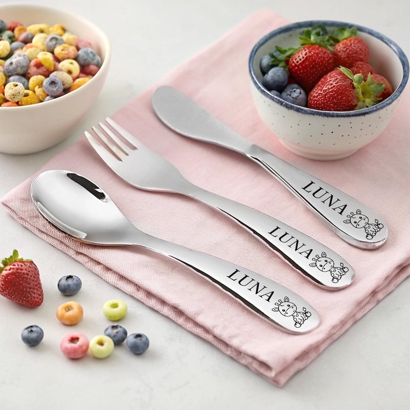Personalized Kids Cutlery Sets - Etsy