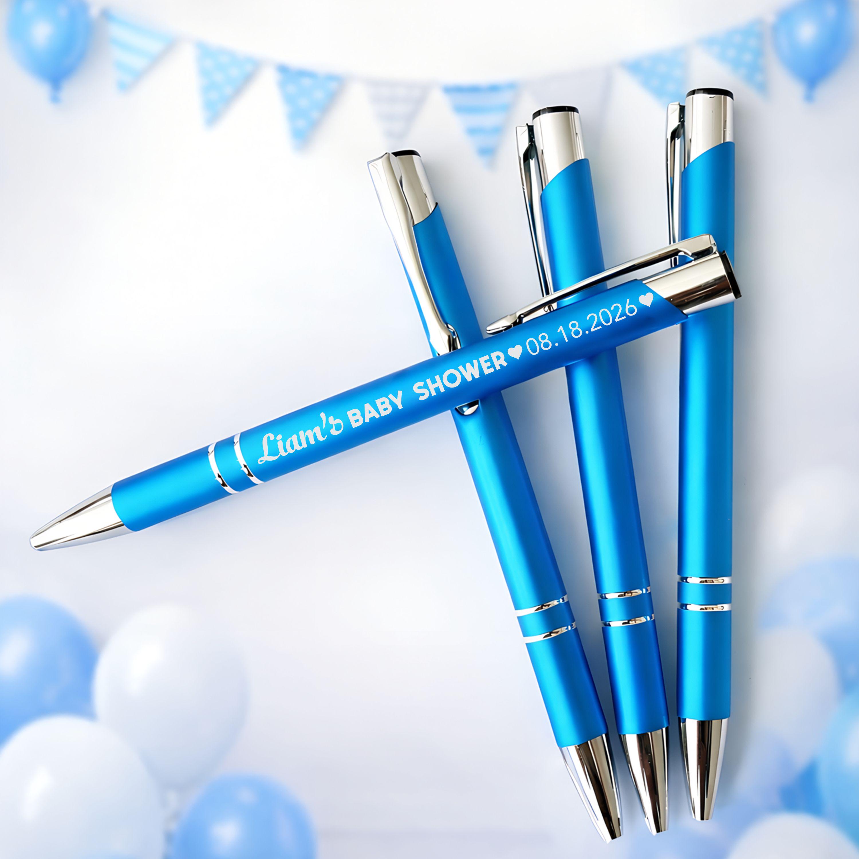 Personalized Baby Shower Favor Pens Pink, It’s a Girl Guest Gifts ...