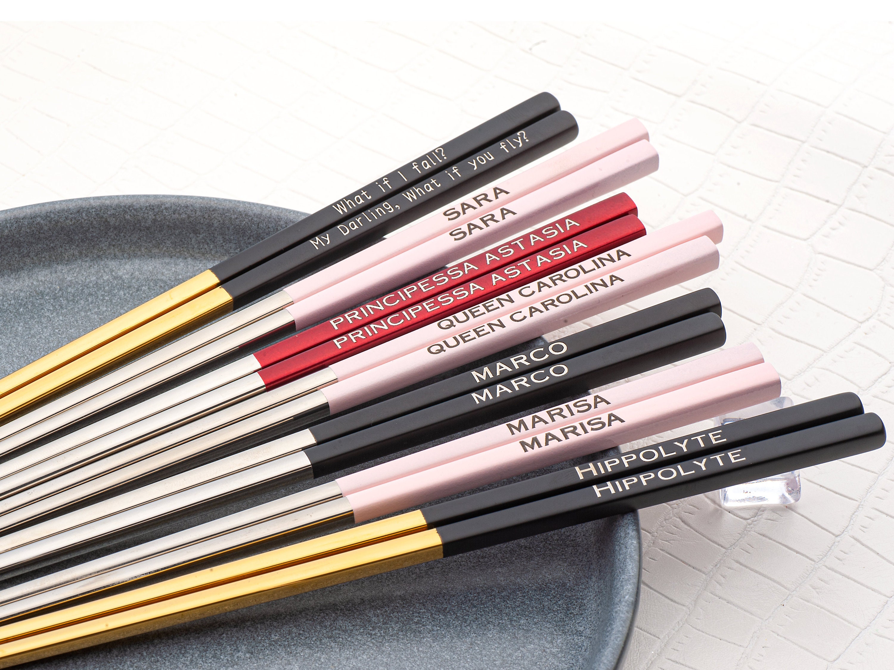 Custom Colorful Chopsticks - Personalized Chopsticks With Laser ...