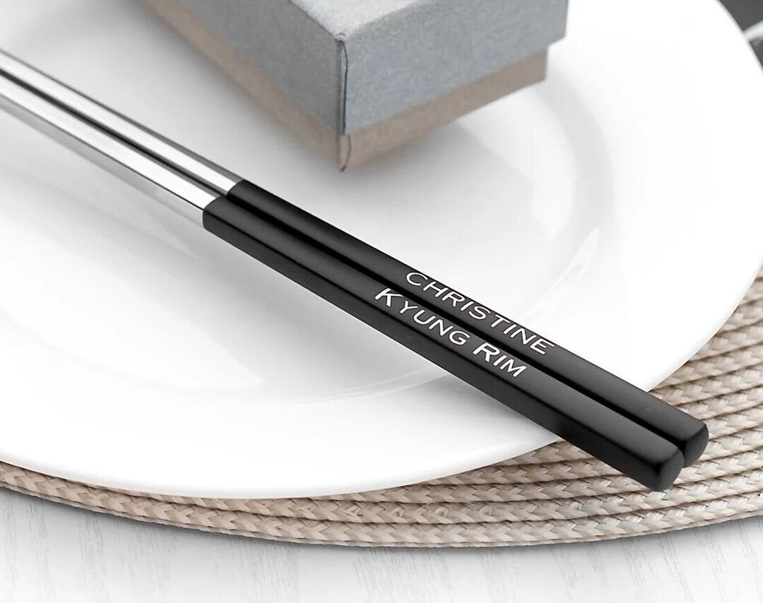Chopsticks Custom Laser With Engraving Name Custom Chopsticks With Your ...
