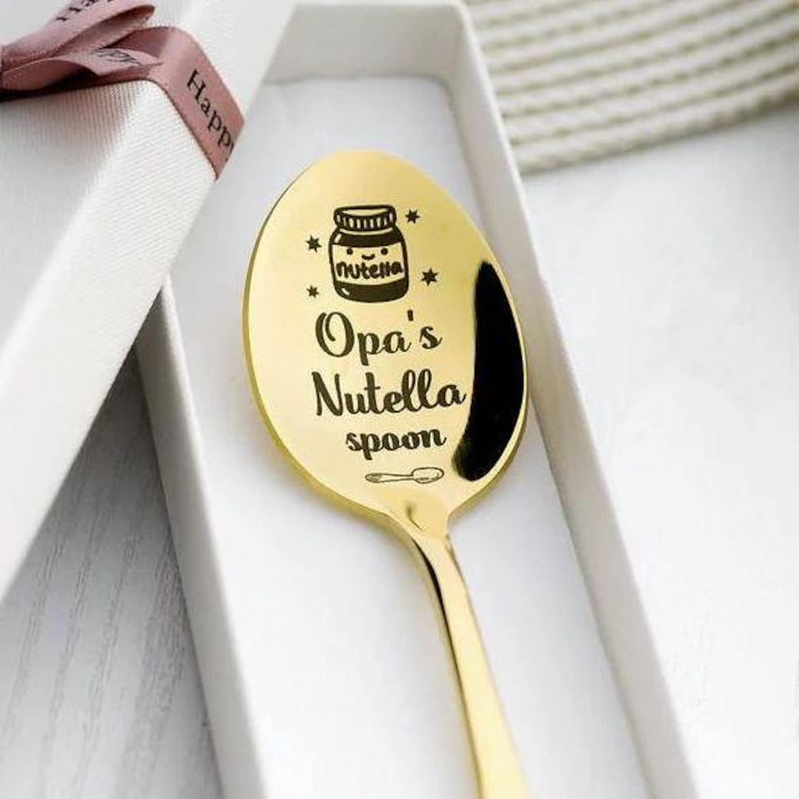 Personalized Nutella Spoon With Engraving Christmas Gift for Friends ...