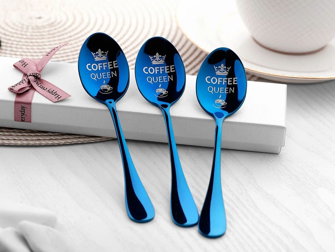 Coffee Lover Custom Coffee Spoon With Engraved Name Gift for Sister ...