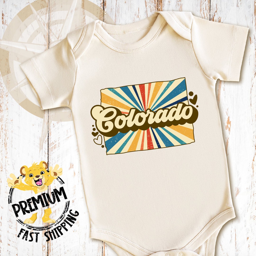 Colorado Retro Onesie®, Colorado Onesie®, Colorado Baby Onesie®, Retro ...