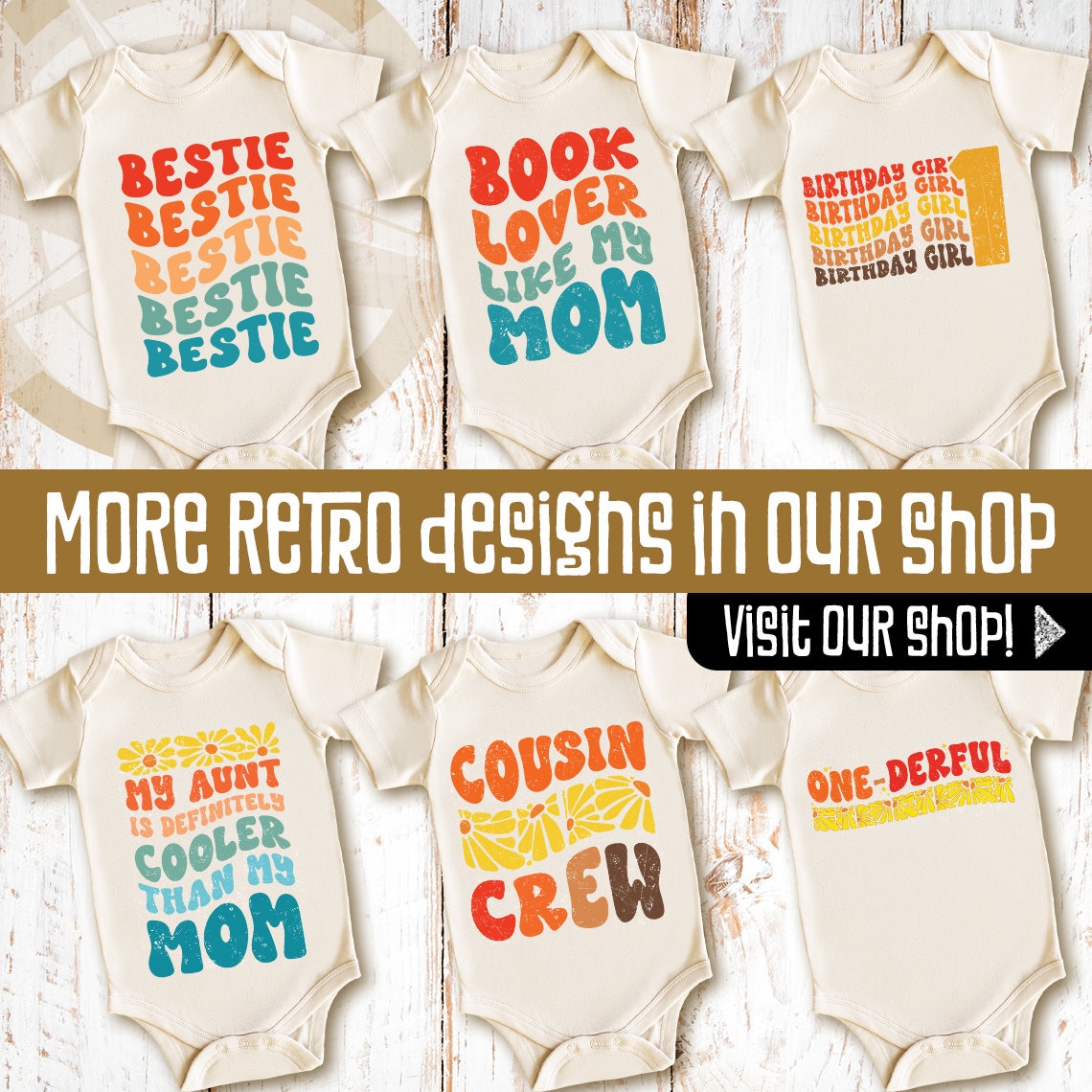 Totally Rad Retro Onesie®, Totally Rad Onesie®, Boho Retro Onesie ...