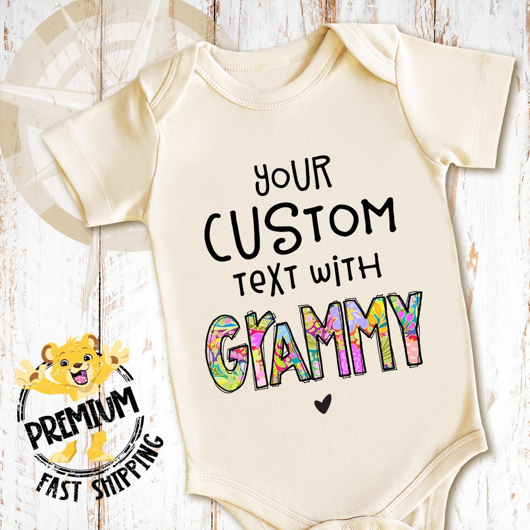 Custom Grammy Onesie® - Personalized Onesie® Through 5T - Baby Shower ...