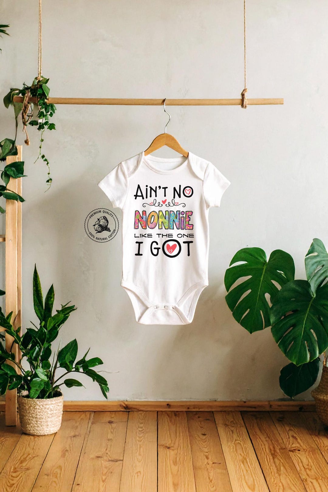 Ain't No Nonnie Like the One I Got Baby Onesie® - Grandparent Gift ...