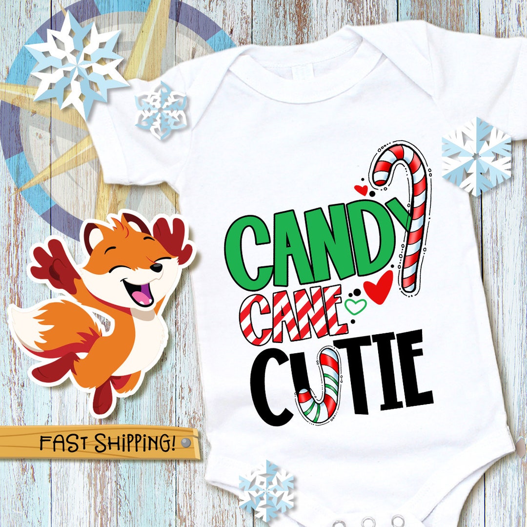 Candy Cane Cutie Onesie®, Candy Cane Onesie®, Candy Cane Baby Onesie ...