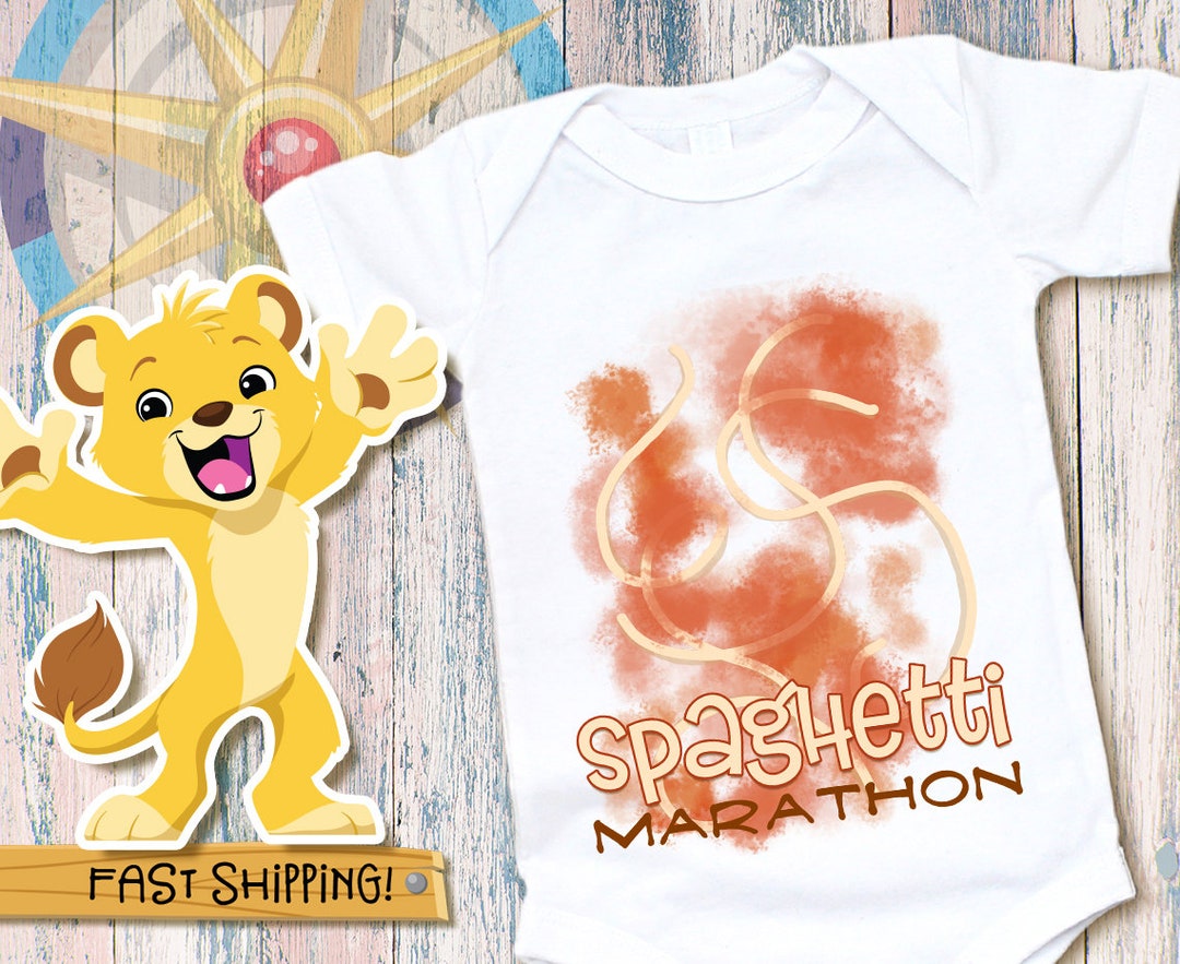 Spaghetti Marathon Pasta Onesie®, Spaghetti Onesie®, Cute Baby Onesie ...