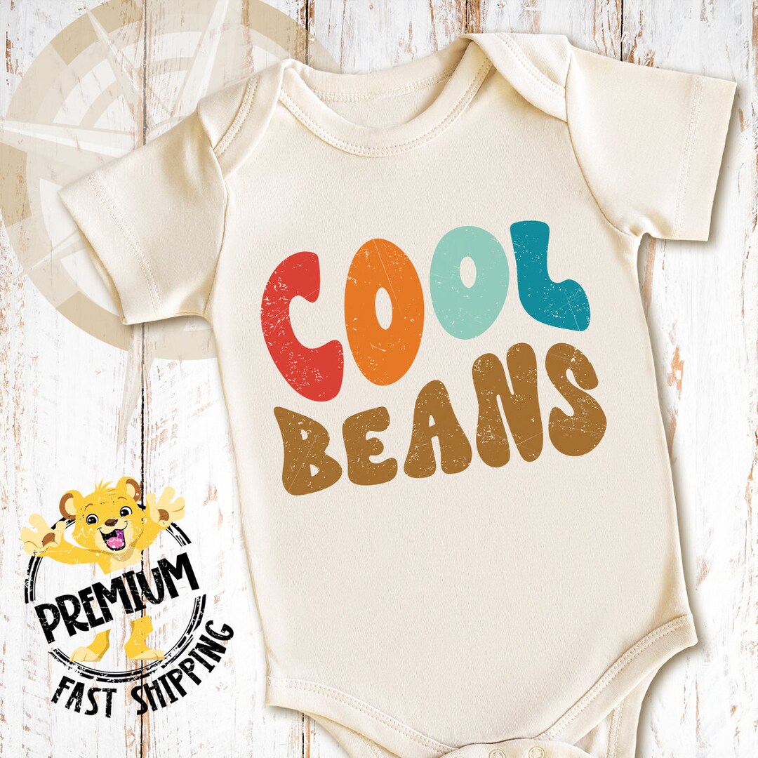 Cool Beans Retro Onesie®,little Bean Onesie®, Boho Retro Onesie®, Retro ...