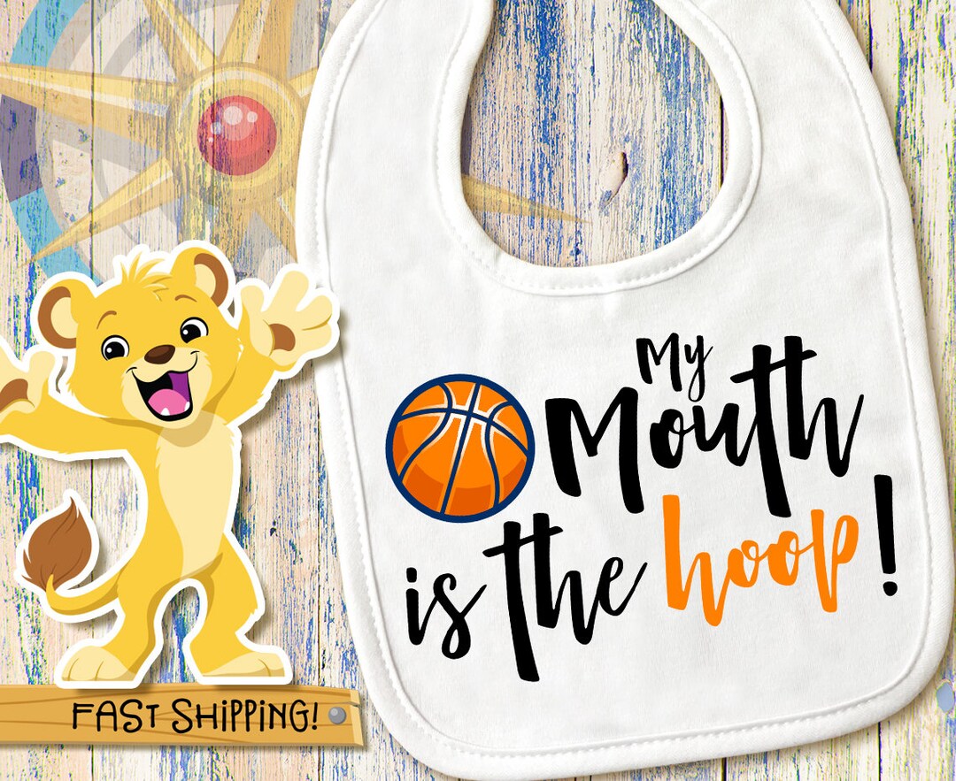 My Mouth is the Hoop Bib, Our Baby Bib is Custom Designed for Maximum ...