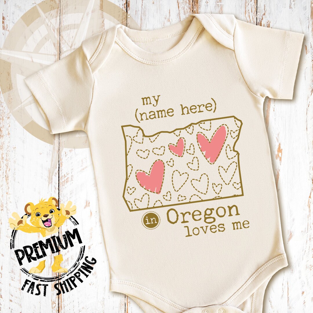Personalized Oregon Onesie®, Someone in Oregon Loves Me Onesie®, Oregon ...