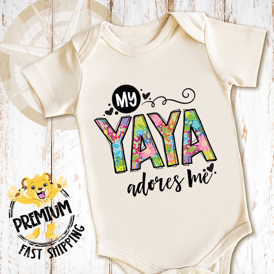 My Yaya Adores Me Onesie®, Yaya Baby Onesie®, I Love My Yaya, Yaya ...