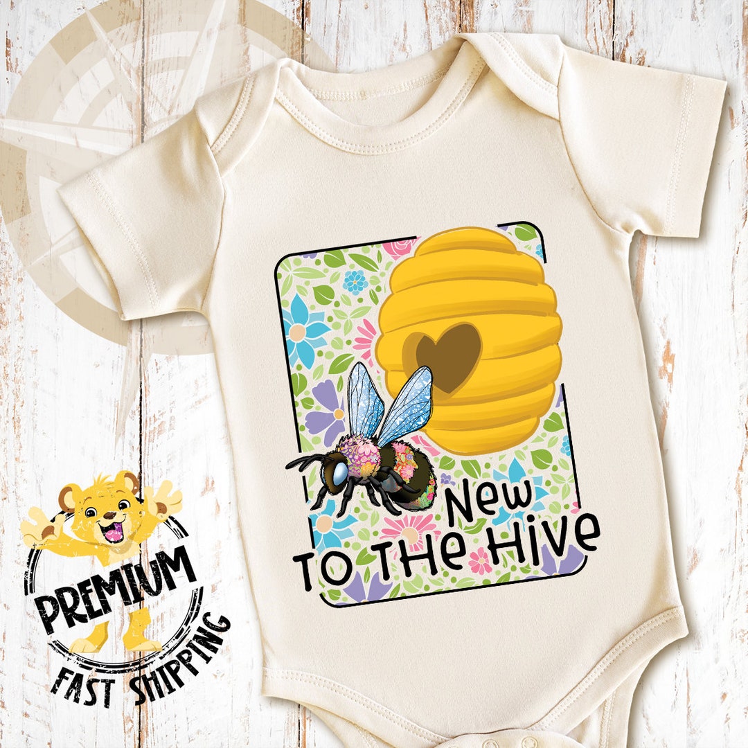 New to the Hive Onesie®, Bee Onesie®, Honey Bee Onesie®, Baby Shower ...