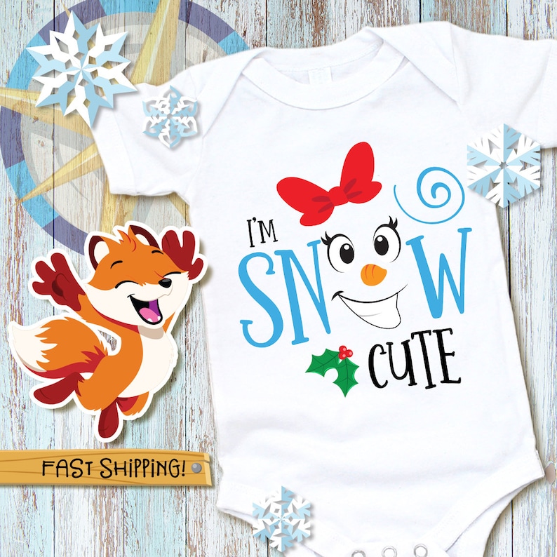 I'm Snow Cute Onesie® Cute Snowman Onesie® Snowman - Etsy
