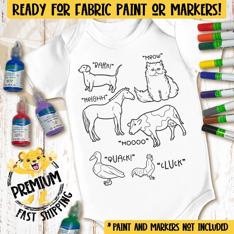 Color Your Own Onesie - Etsy