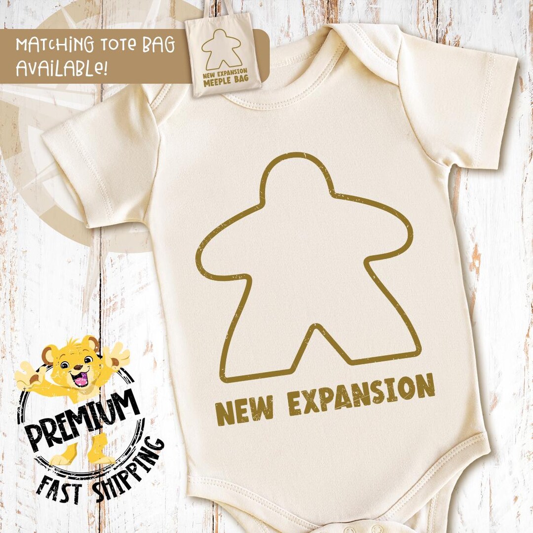New Expansion Meeple Onesie® - Board Game Character Toddler Shirt ...